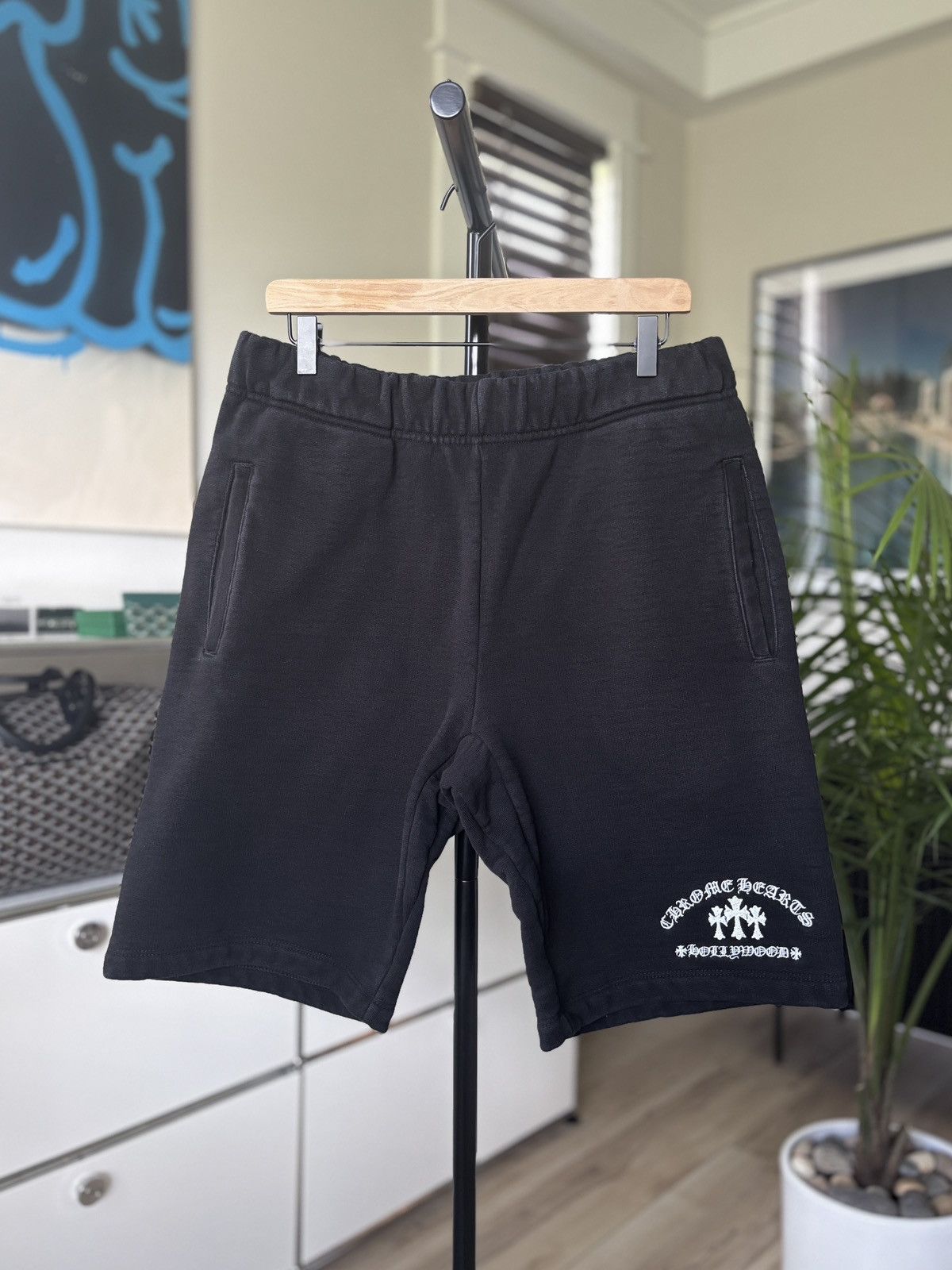 Chrome Hearts EMBROIDERED SLO RIDE TRIPLE CROSS SHORTS | Grailed