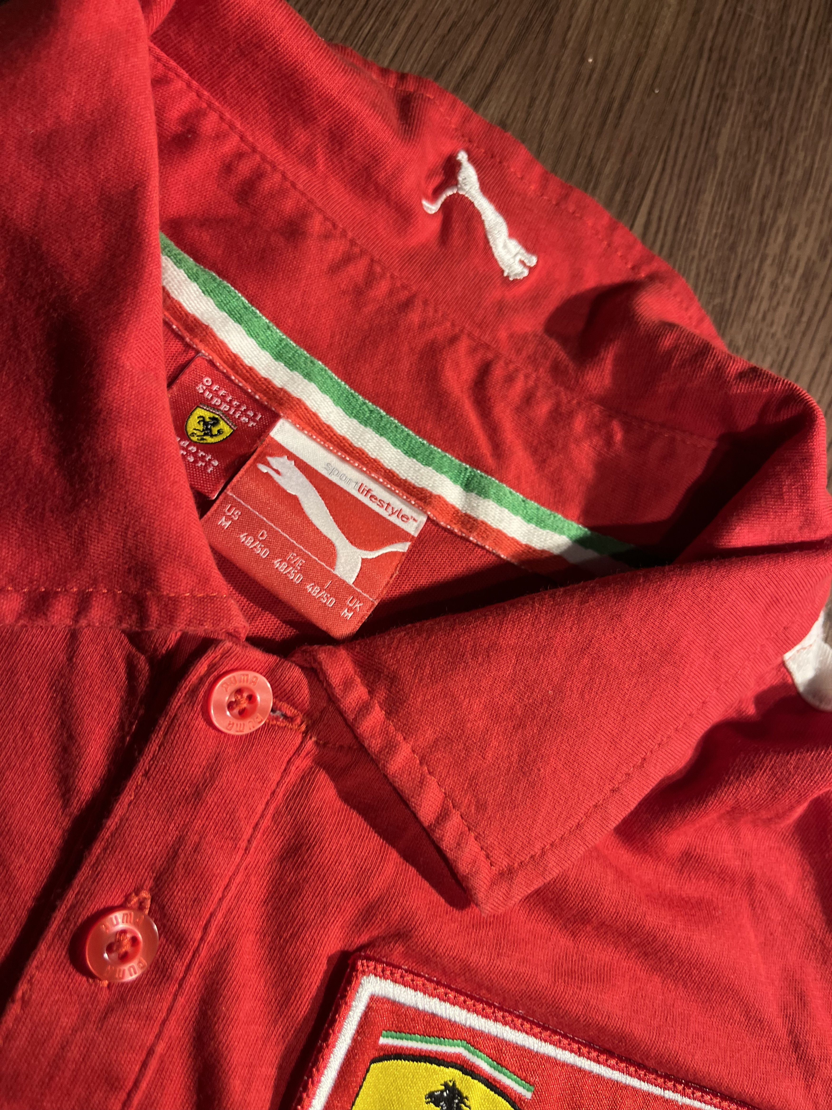 Ferrari × Puma Modern Scuderia Ferrari Santander F1 Team Polo Shirt ...