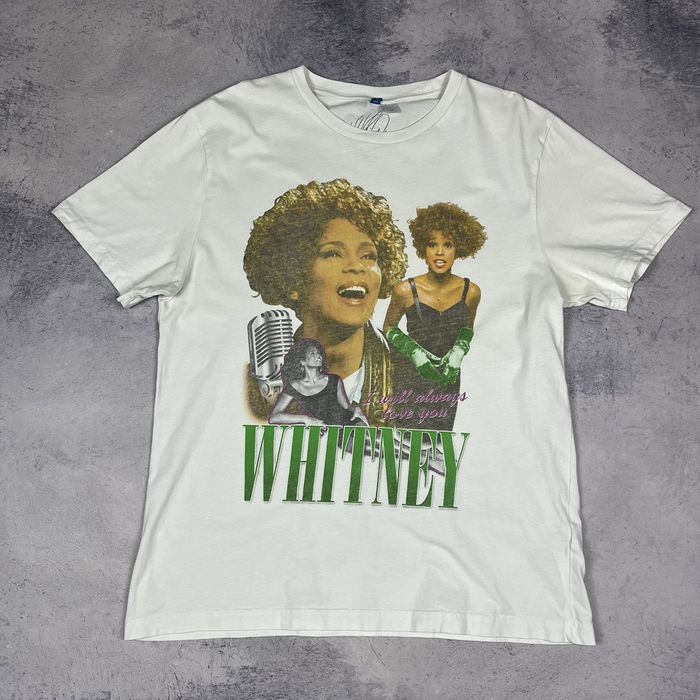 Vintage Vintage Whitney Houston band tee 90’s | Grailed
