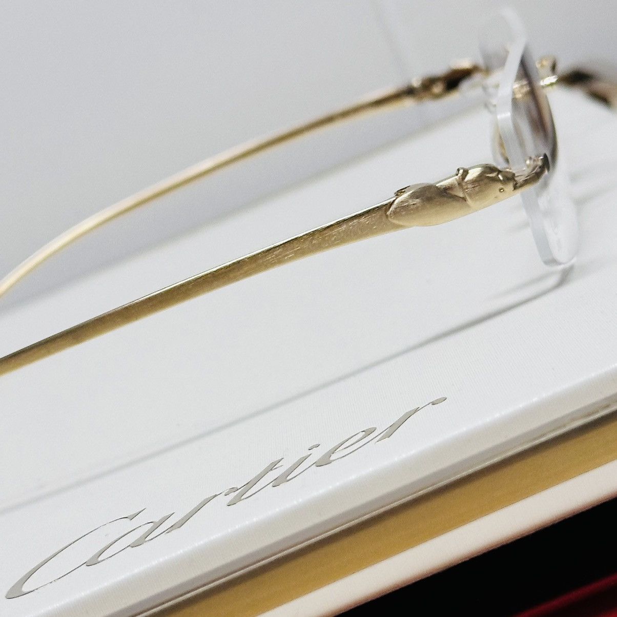 Cartier Cartier 2024 Wire Buffs Panther Rimless Glasses | Grailed