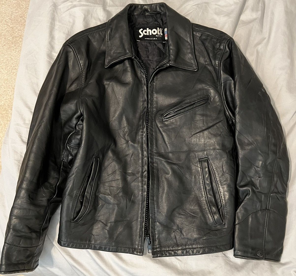 Leather × Schott × Vintage 629 Schott NYC Leather Jacket | Grailed