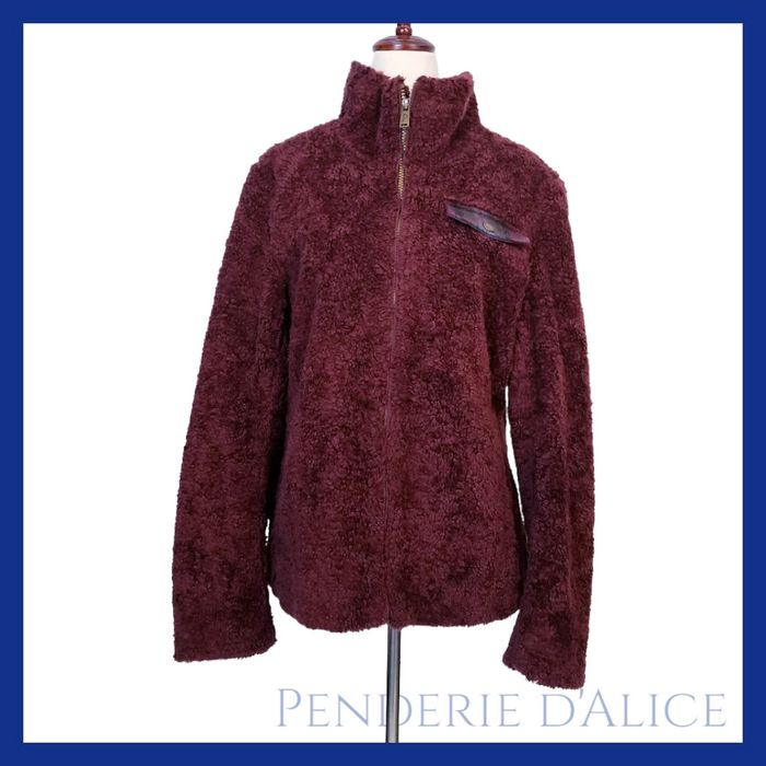 Pendleton Sherpa & Plaid Teddy Fleece Full Zip Jacket Size S red | Grailed