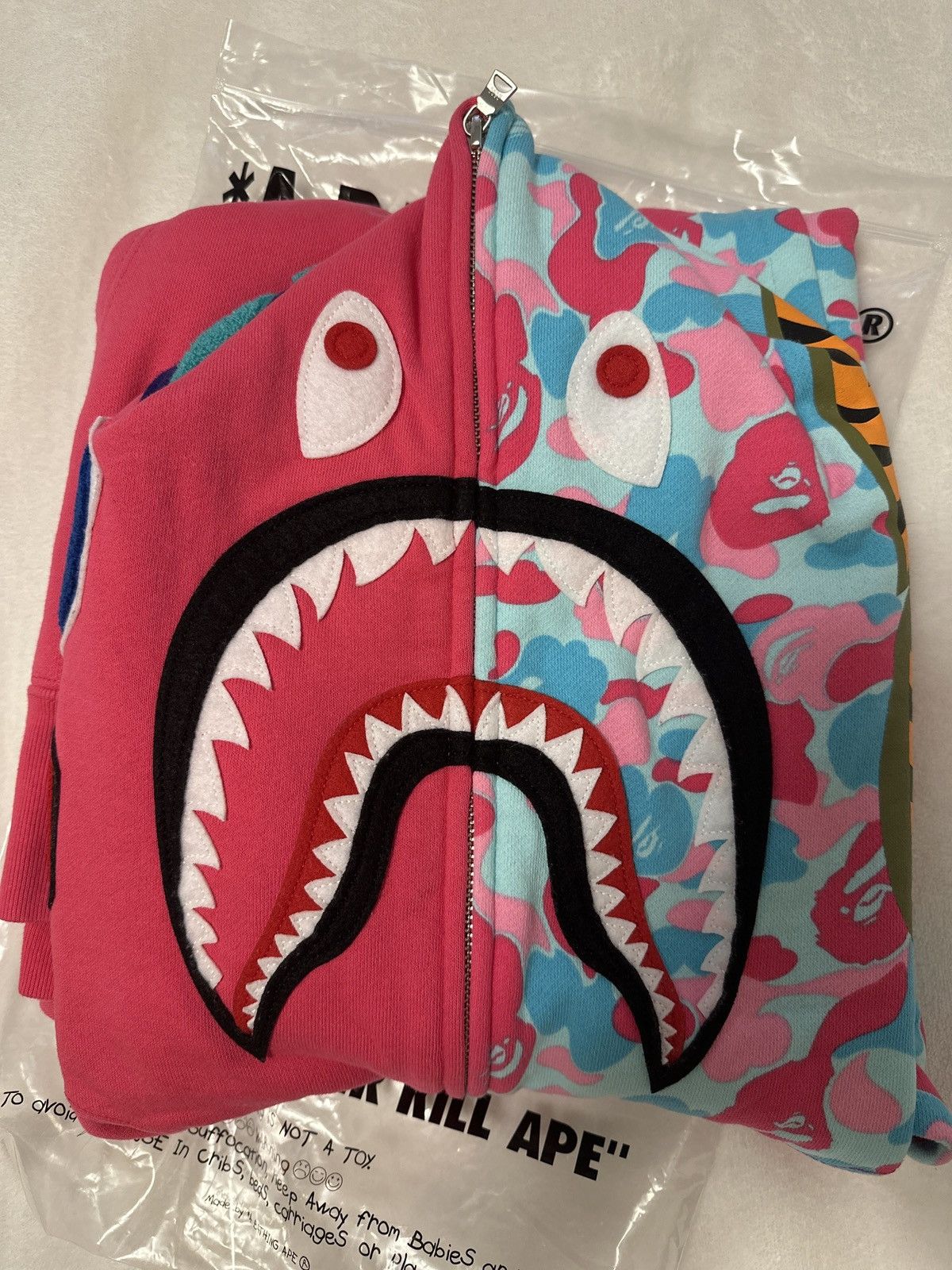 Bape Bape Miami 3rd Anniversary Shark Full Zip Hoodie | Grailed