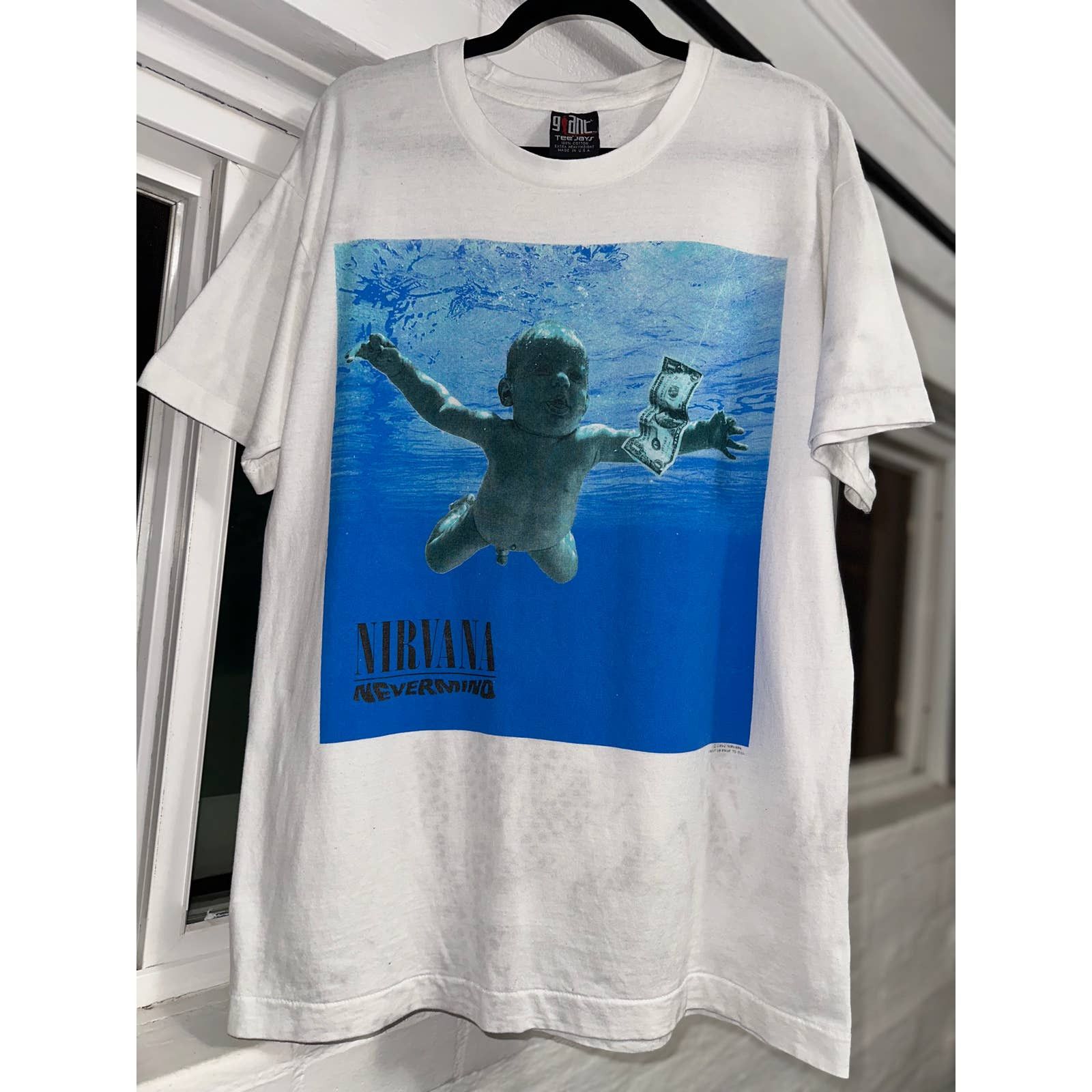 Giant Nirvana Nevermind Vintage Reprint T-shirt Giant Tag | Grailed