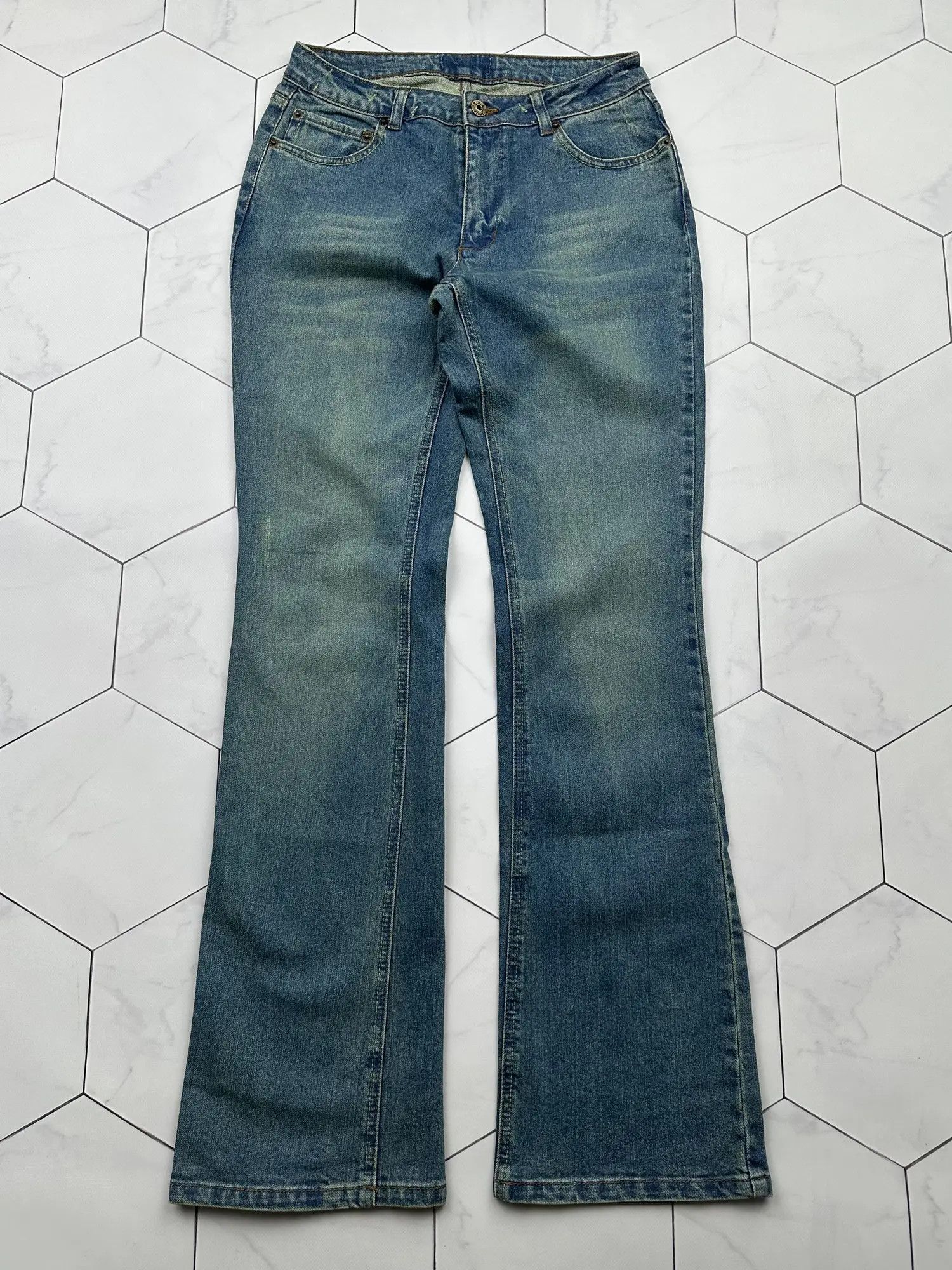 Japanese Brand Vintage Faded Flare Jeans | Grailed
