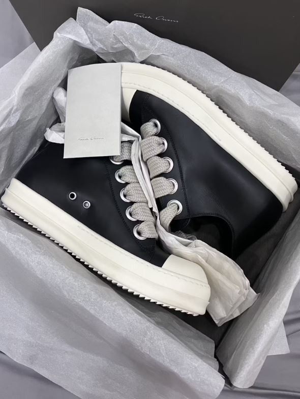 Rick Owens RICK OWENS RAMONE SNEAKER JUMBO LACE LOW | Grailed