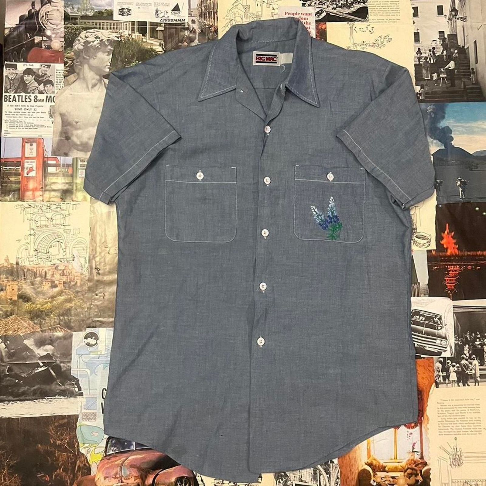 Other Vintage big mac embroidered button | Grailed