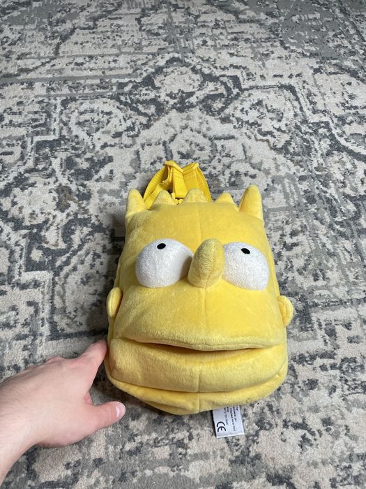 Vintage Vintage Yellow The Simpsons Bart Head Backpack Cosplay | Grailed