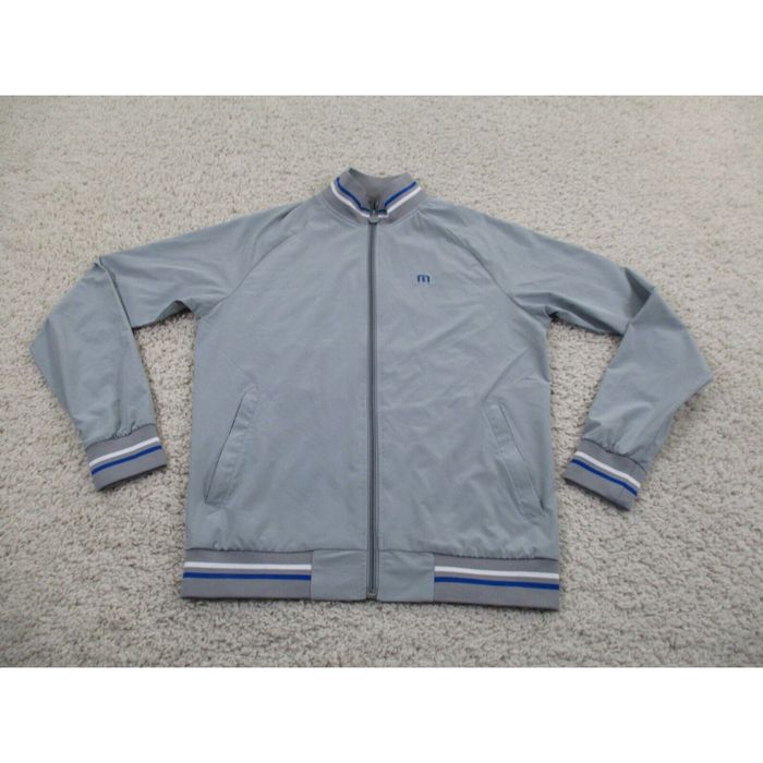 Vintage Travis Mathew Jacket Mens Small Gray Full Zip Golf Lightweight ...