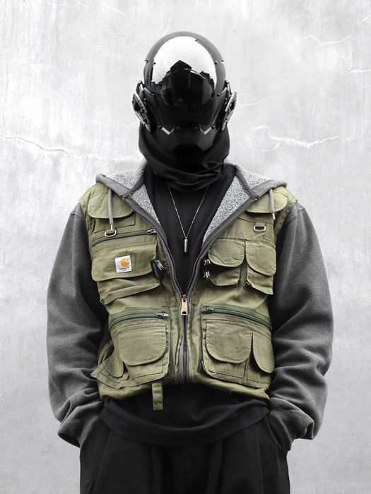 Carhartt Reworked Carhartt Midweight Zip Up Hoodie Dark Grey Army Grailed