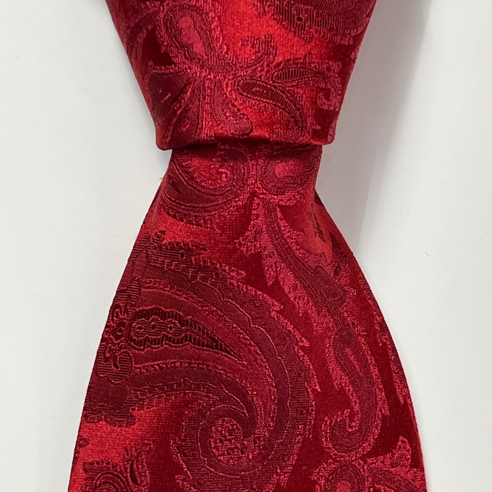 Donald Trump Donald Trump Signature Men Necktie Red Paisley 100% Silk ...