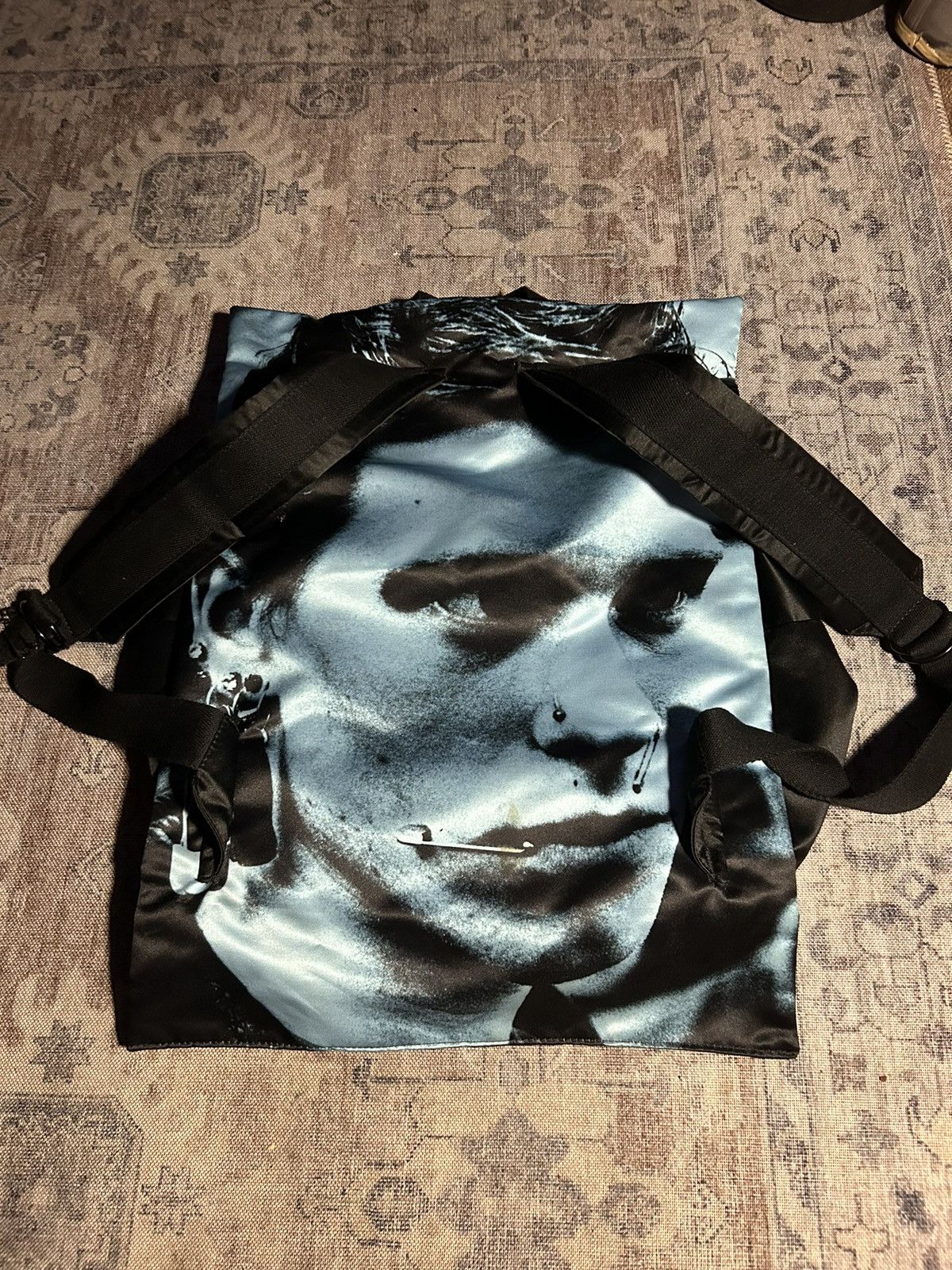 Raf Simons Raf Simons Padded Pak’r punk poster backpack | Grailed