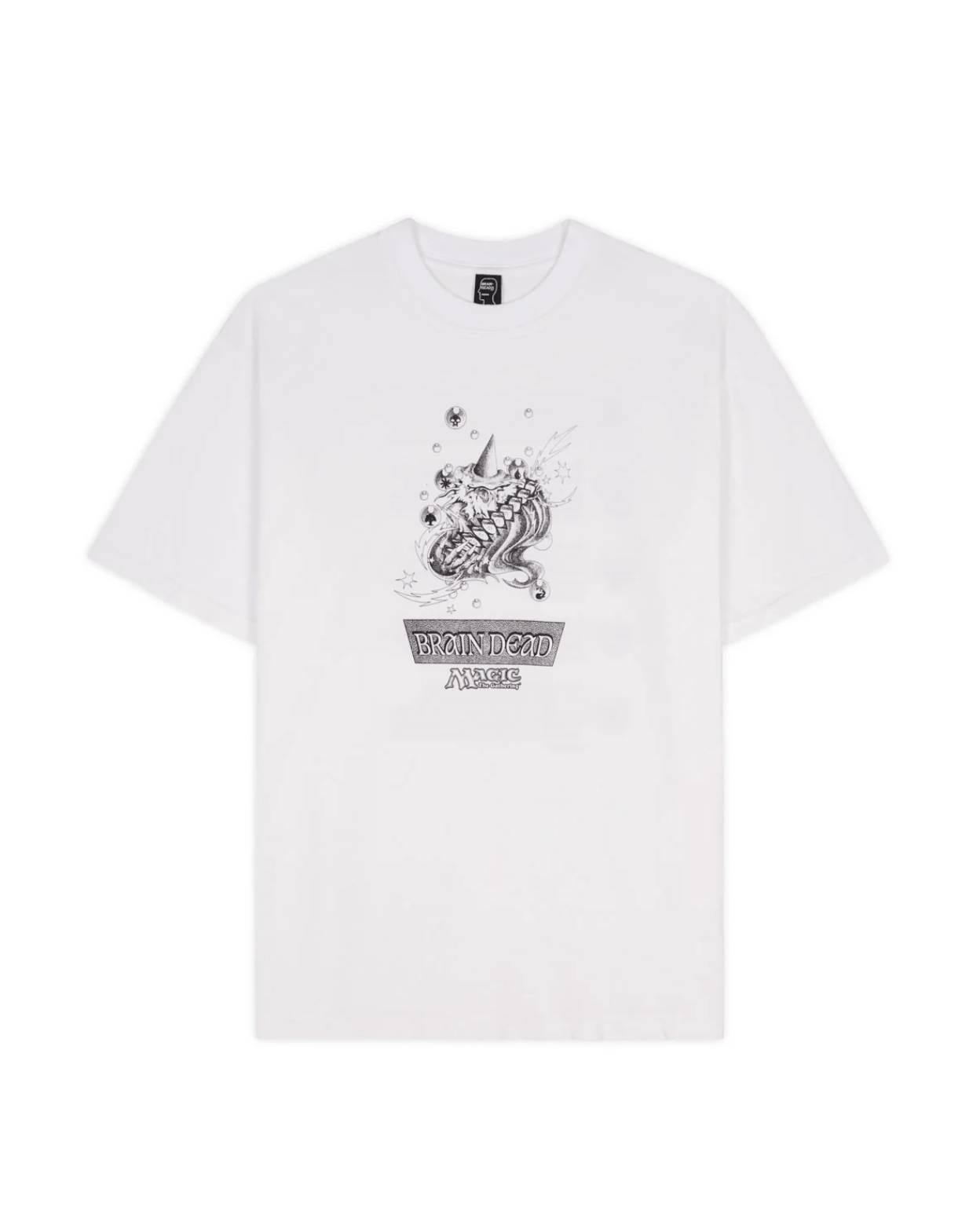 Brain Dead Brain Dead Magic The Gathering Wizard Mana Tee in White ...