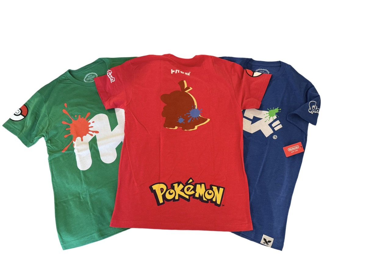 Pokemon Splatoon 3 - Splatoon x Pokémon Splatfest T-shirts | Grailed