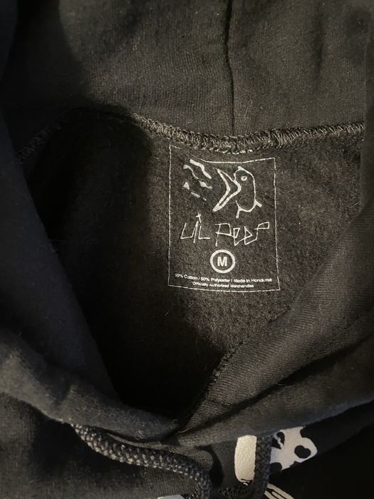 LIL PEEP Authentic Lil Peep X Schemaposse Skeleton Hoodie | Grailed