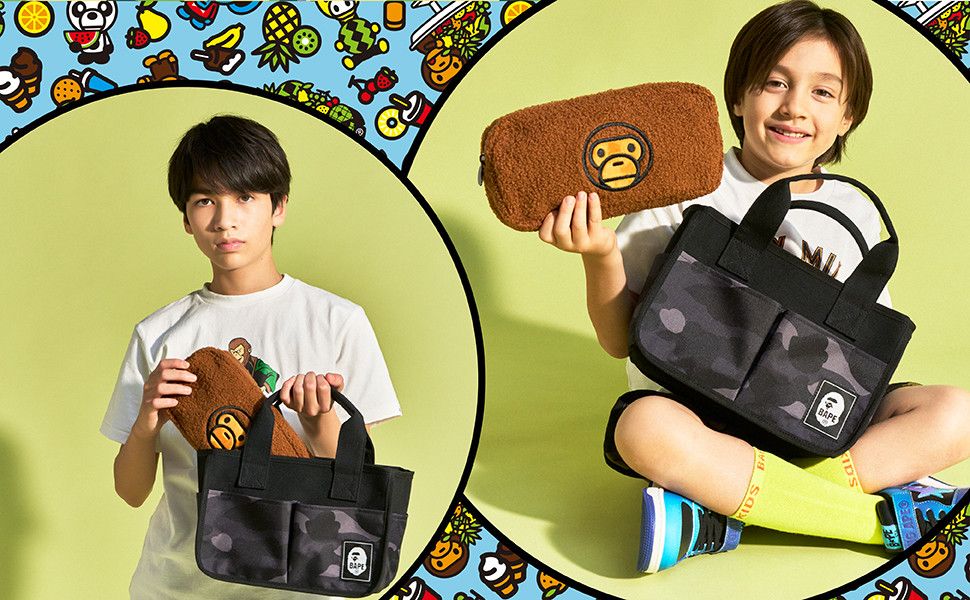 Bape BAPE 2023 SET SMALL TOTE + FLUFFY POUCH (2 BAGS) | Grailed