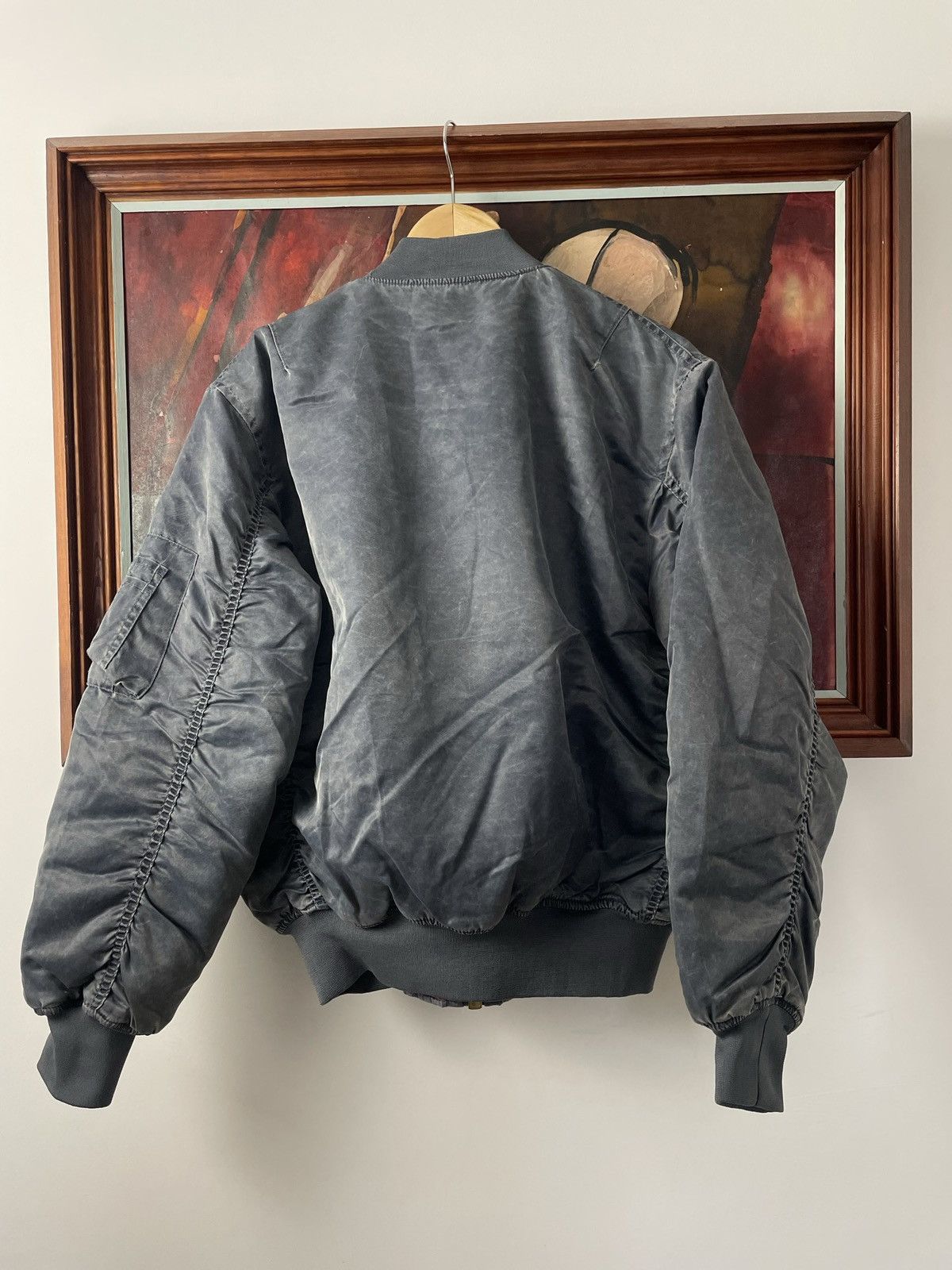 Vintage Alpha Industries Ma1 Flyer Washed Vintage Bomber Jacket USA | Grailed