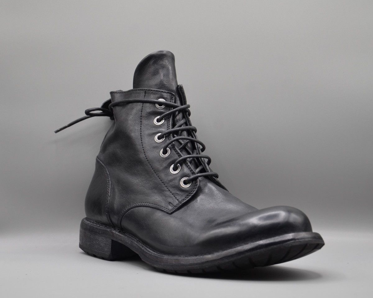 Moma Timeless Black Leather Lace-Up Boots by MOMA | Grailed