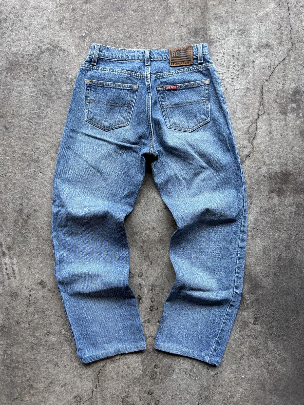 Ralph Lauren × Streetwear × Vintage Crazy vintage y2k Ralph Lauren skater baggy wide leg denim ...