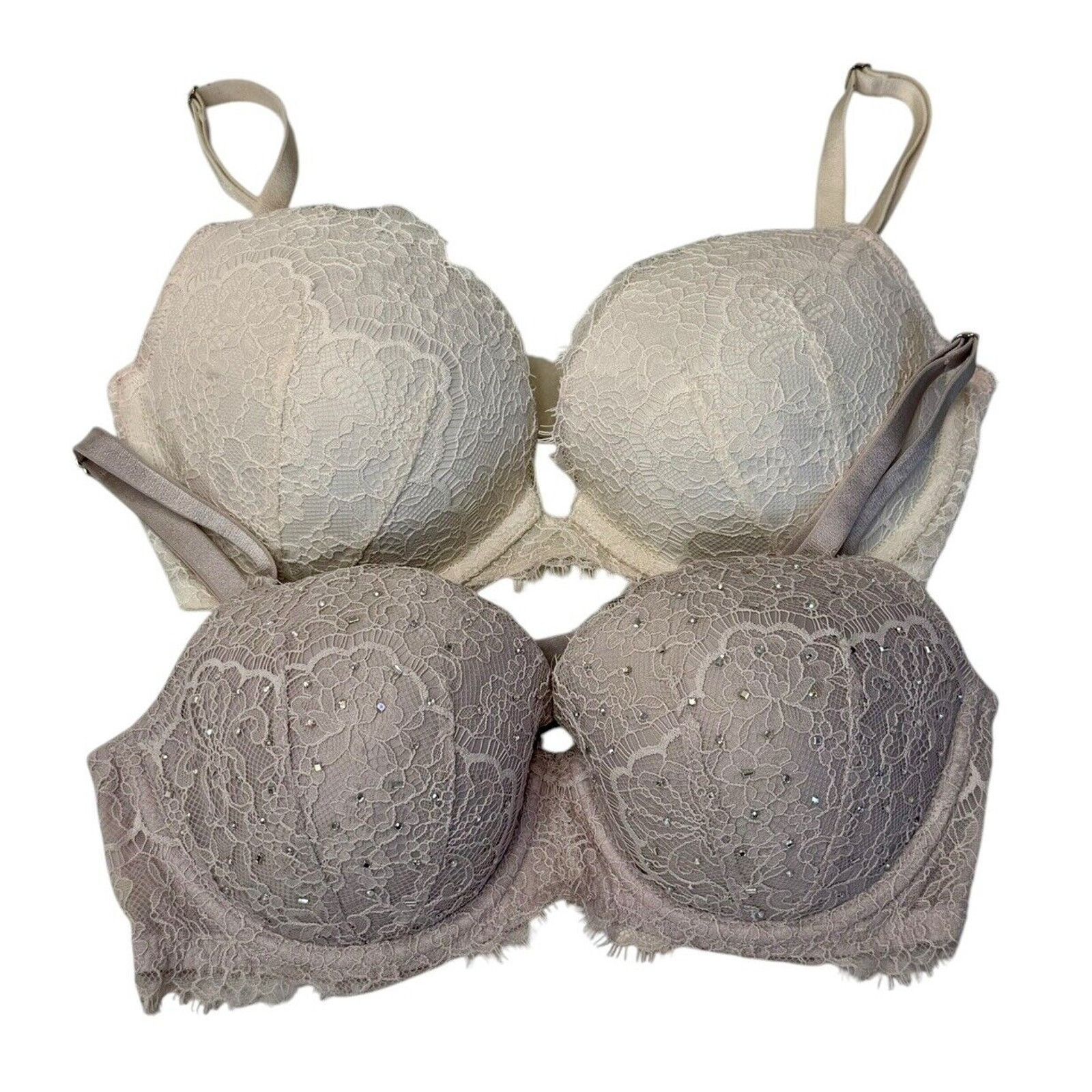 Victoria's Secret Victoria Secret Rhinestone Embellished Lace Push Up ...