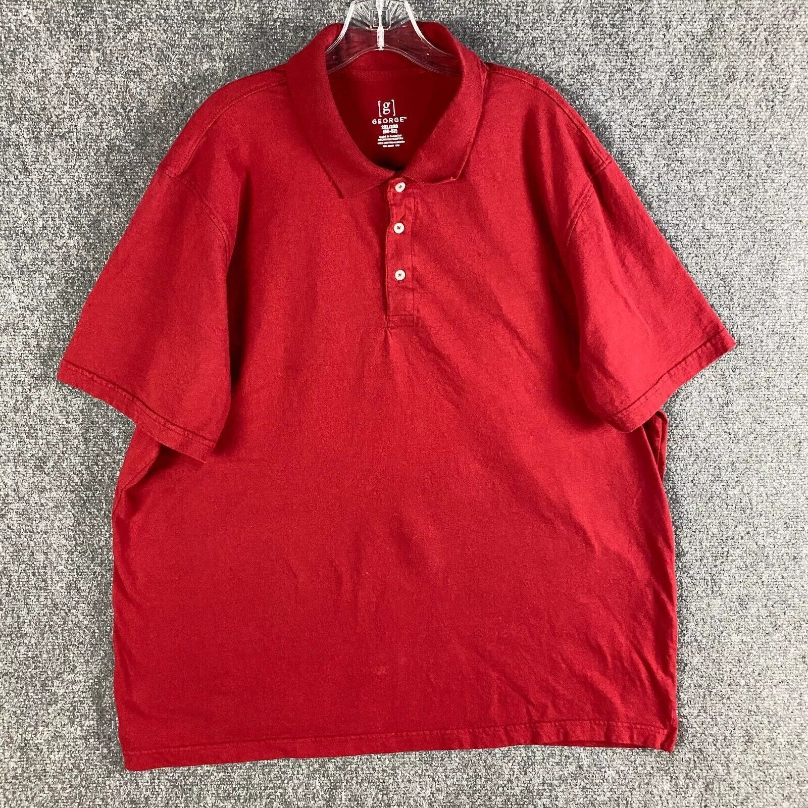 George George Polo Shirt Men's 2XL Short Sleeve Red 50-52 XXL | Grailed