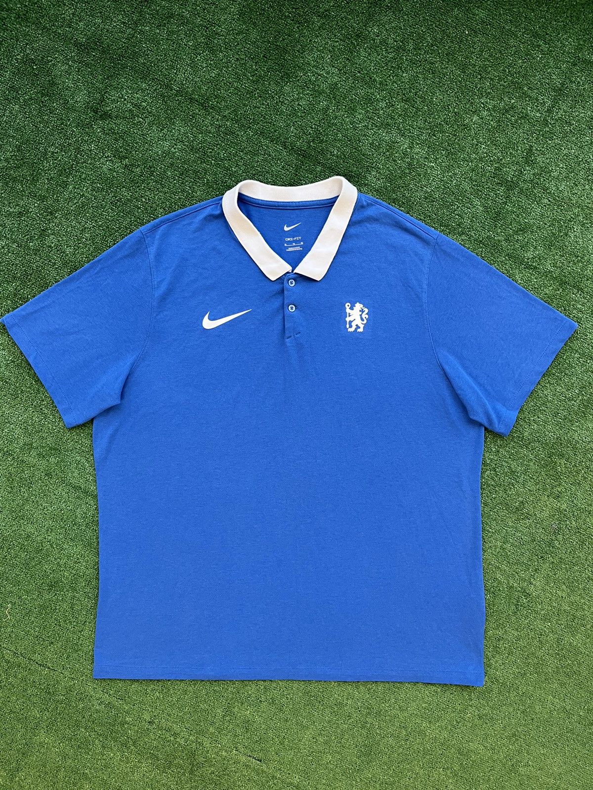 Nike Vintage Y2K Blokecore Nike Chelsea polo t shirt | Grailed