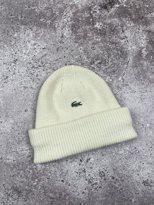 Lacoste Vintage Lacoste Beanie Hat Made in France Wool Knit 90s 80s ...