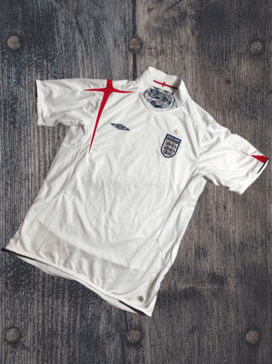 Umbro × Vintage England 2008 2009 Umbro Home Shirt Kit Jersey National ...