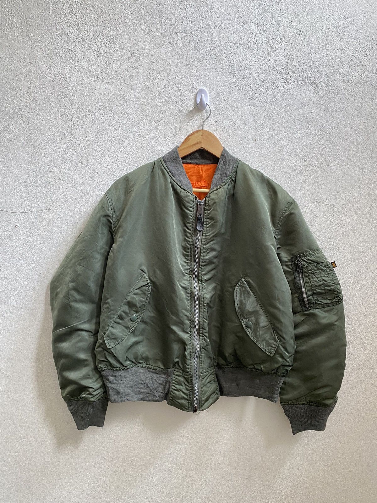 Alpha Industries × Made In Usa × Vintage VINTAGE ALPHA INDUSTRIES MA1 BOMBERS JACKET | Grailed