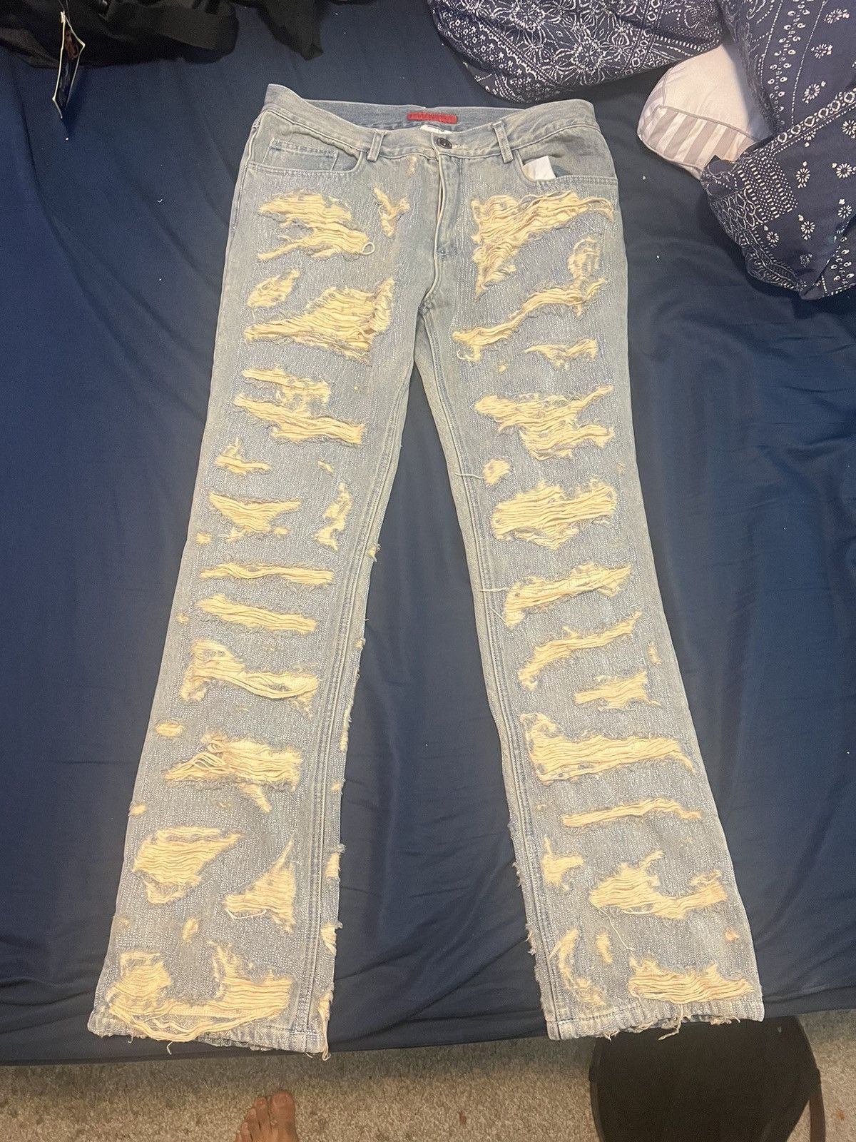 Handmade Handmade Rust Red Tag Denim | Grailed