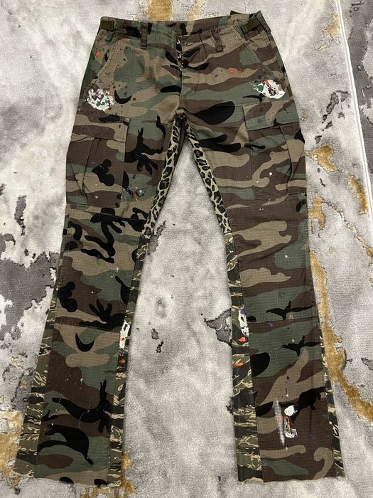 MNML MNML Camo Flared Pants | Grailed