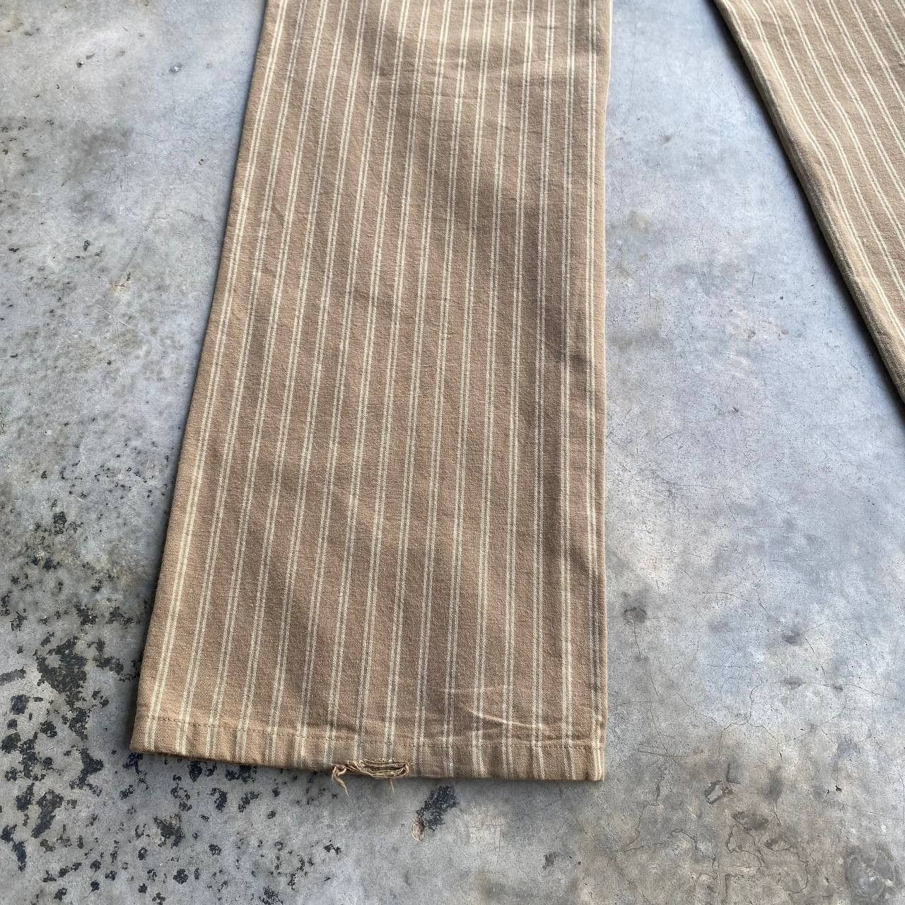 Comme Ca Ism × Japanese Brand VINTAGE COMME CA ISM STRIPED HICKORY BAKER PRISONER PANT | Grailed