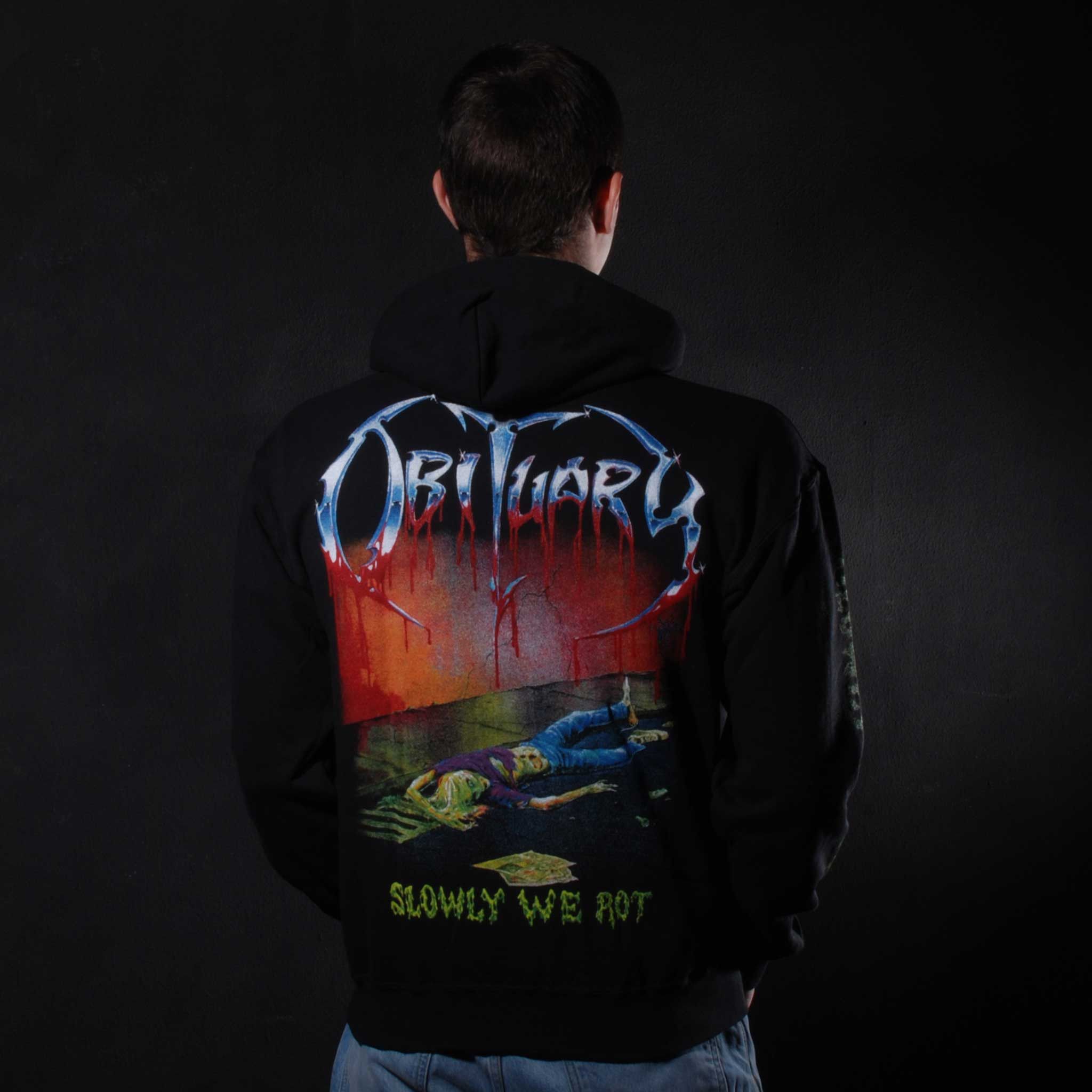 Band Tees × Very Rare × Vintage OBITUARY - Slowly We Rot 1989 Back ...