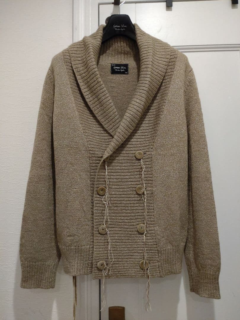 Number (N)ine NUMBER (N)INE The High Streets 09AW knit shawl cardigan ...