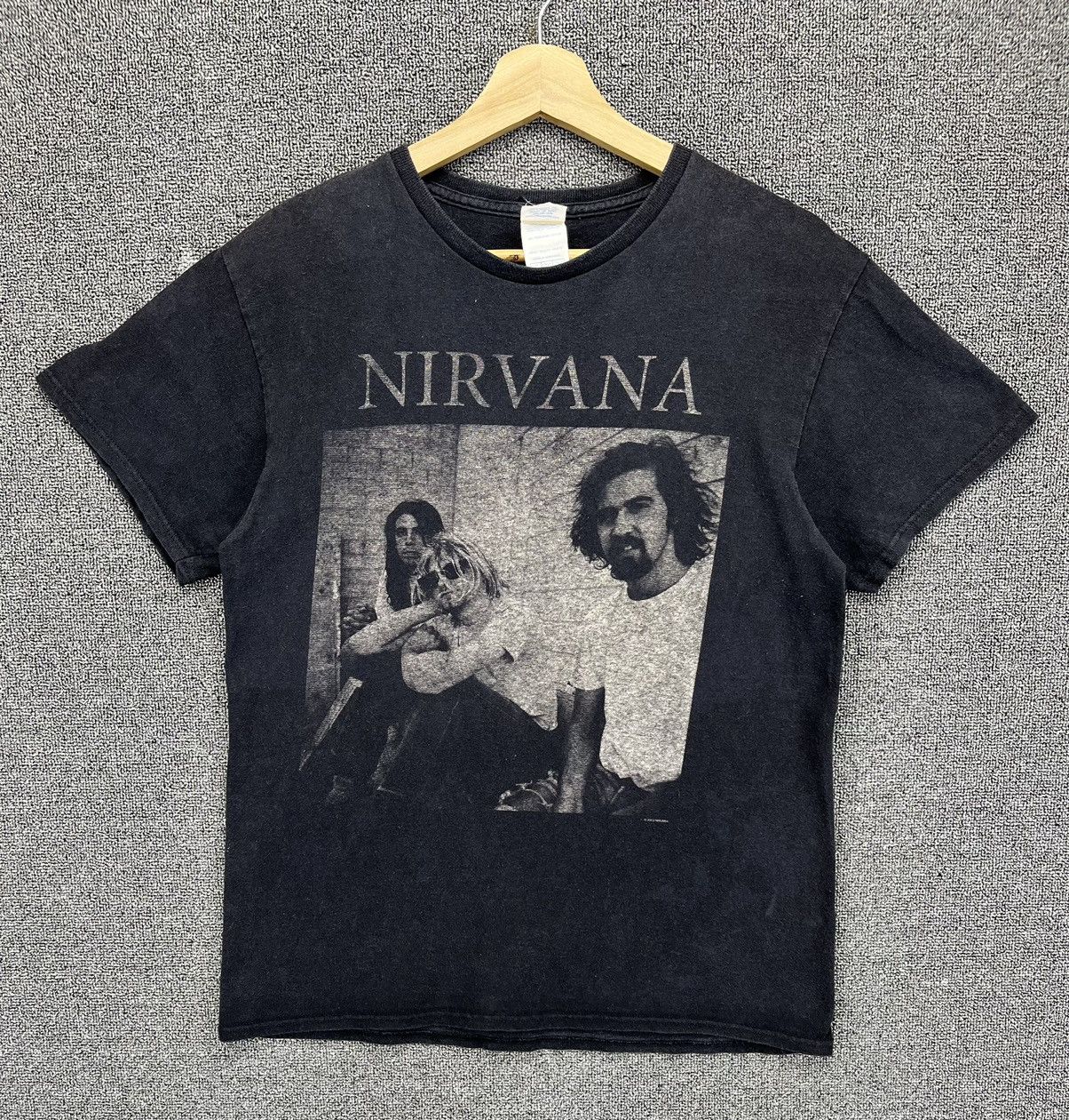Band Tees × Nirvana × Rock T Shirt Nirvana Line Up Punk Rock Band Tees ...