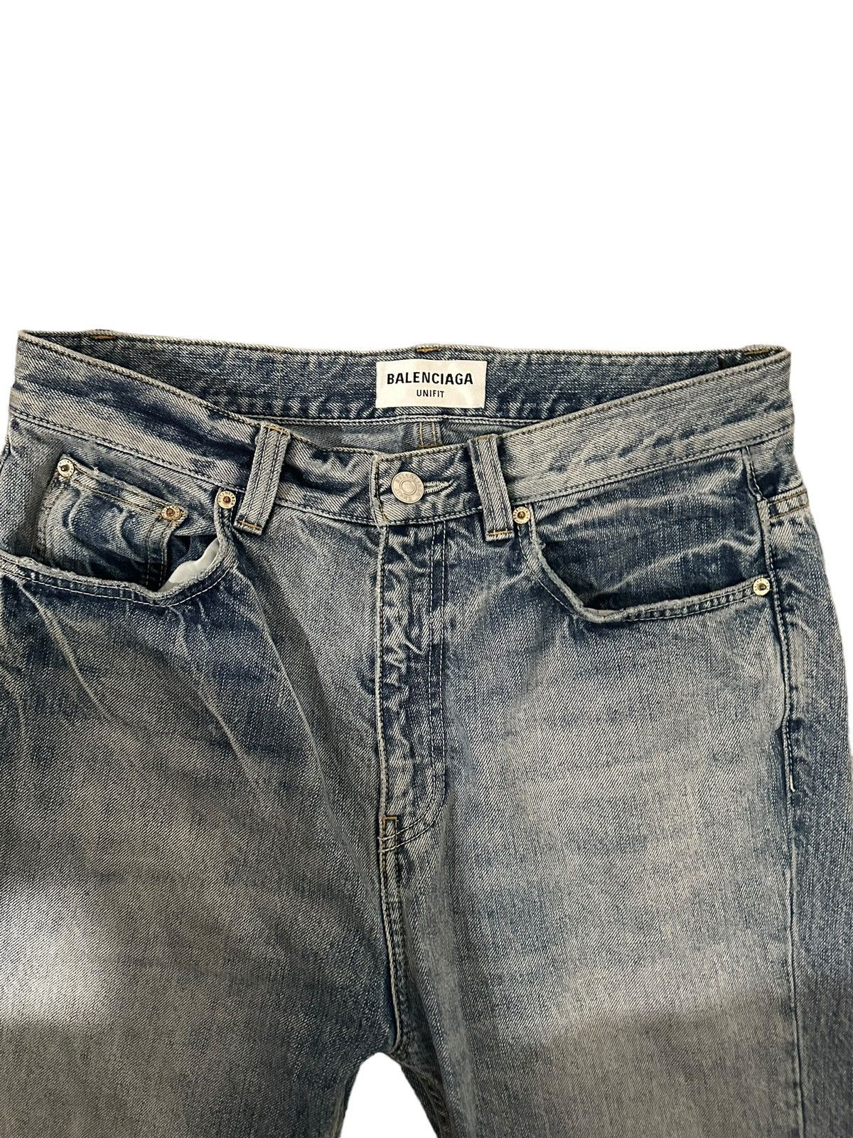 Balenciaga Balenciaga Blue Wash Lost Tape Flares | Grailed