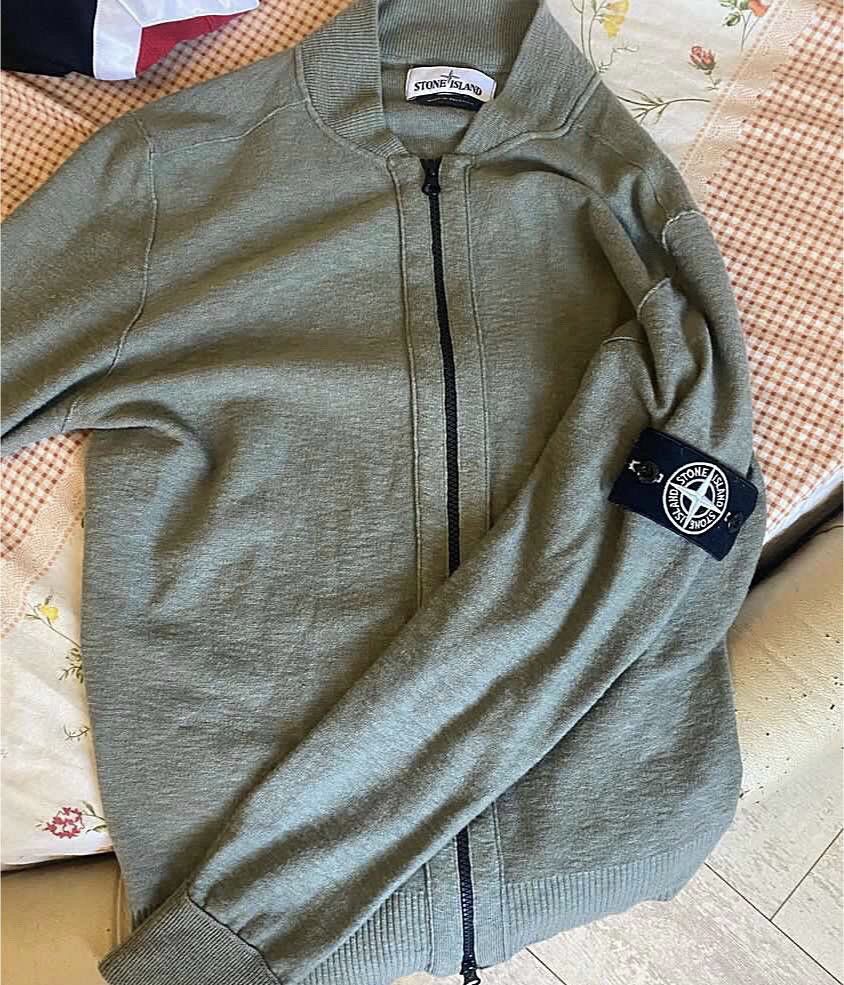 Stone Island Stone Island Wool Zip Up Sweater Limited Edition Black ...