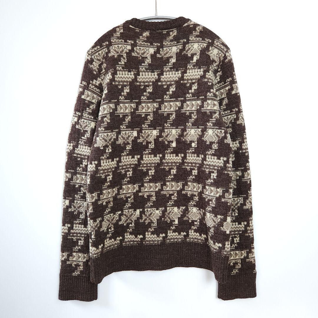 Number (N)ine AW02 "Nowhere Man" Houndstooth Zip Up Knit Cardigan | Grailed