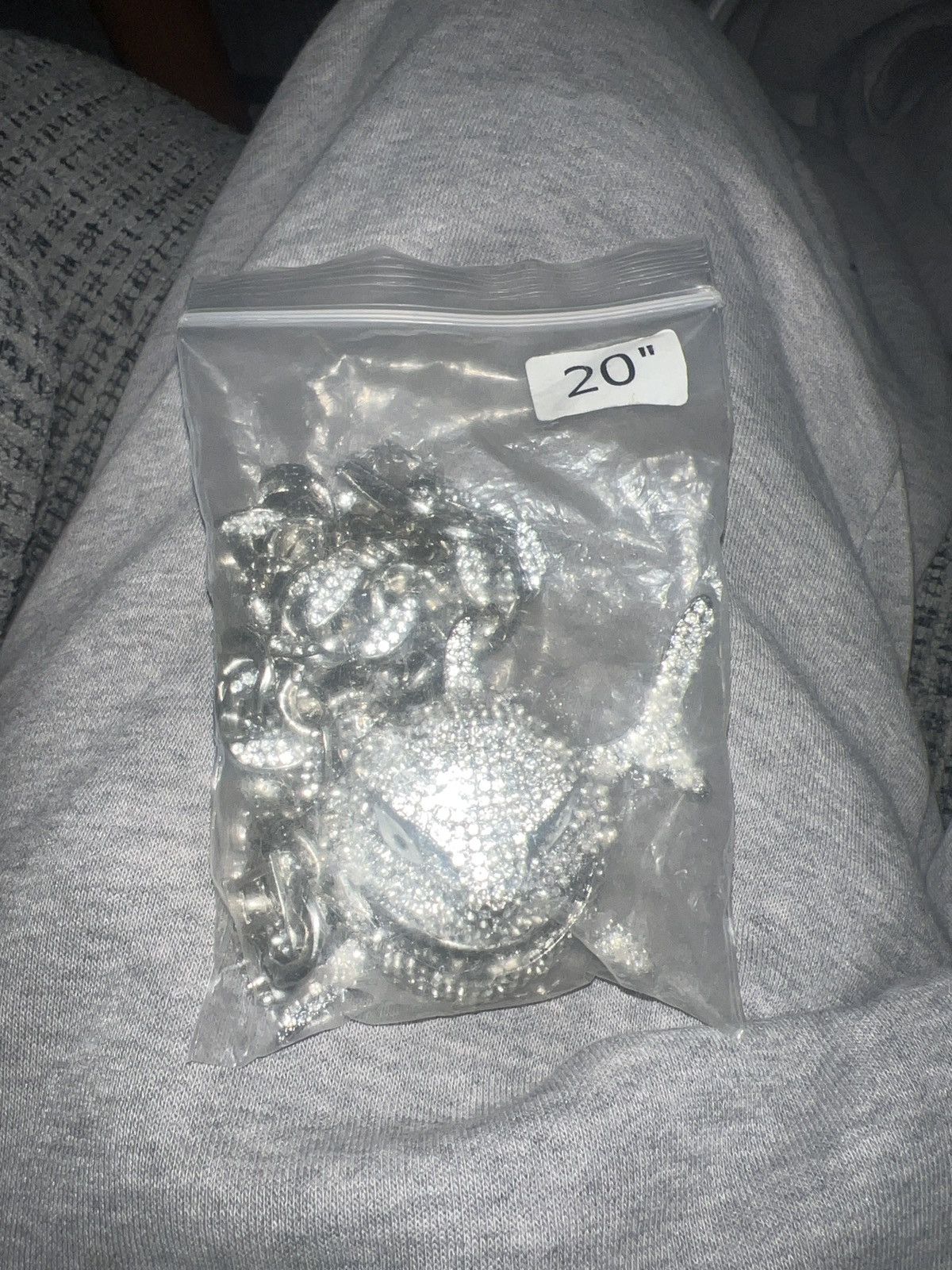 Custom × Jewelry × Vintage Shark Pendant Necklace w/ 20 inch Cuban ...