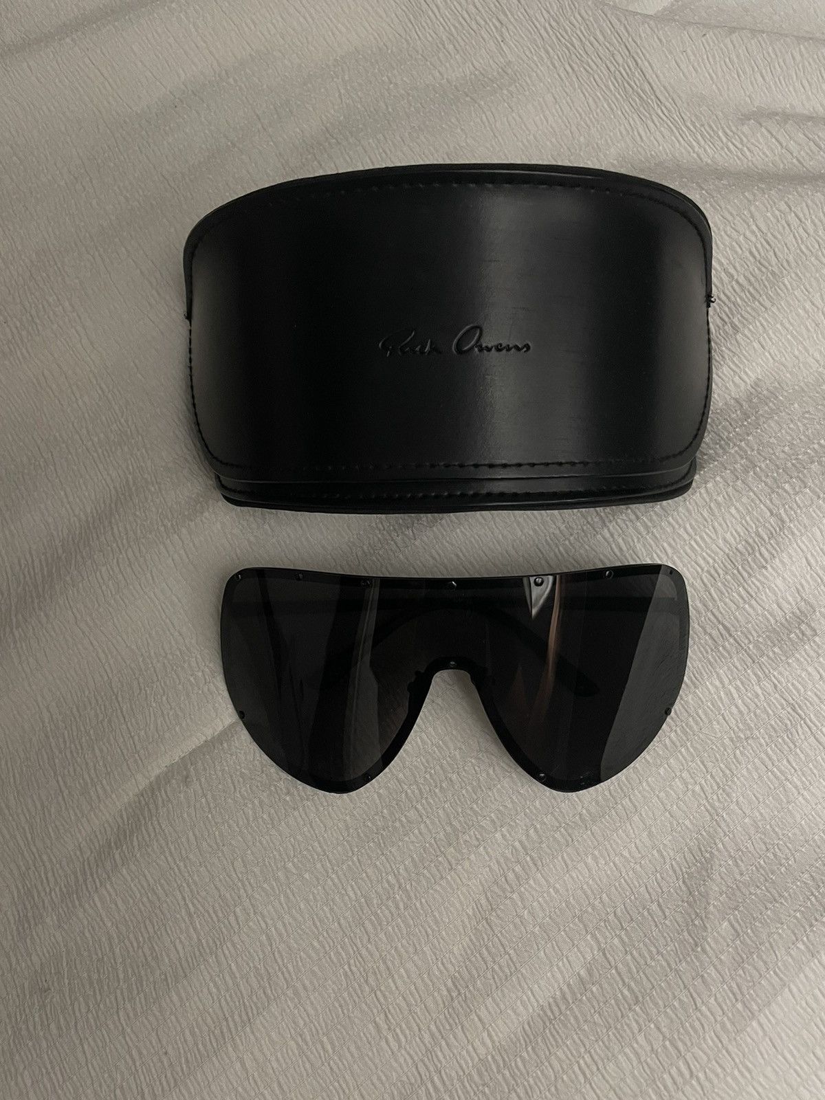 Rick Owens × Rick Owens Drkshdw Rick owens shield sunglasses Rick Owens × Rick Owens Drkshdw Rick owens shield sunglasses