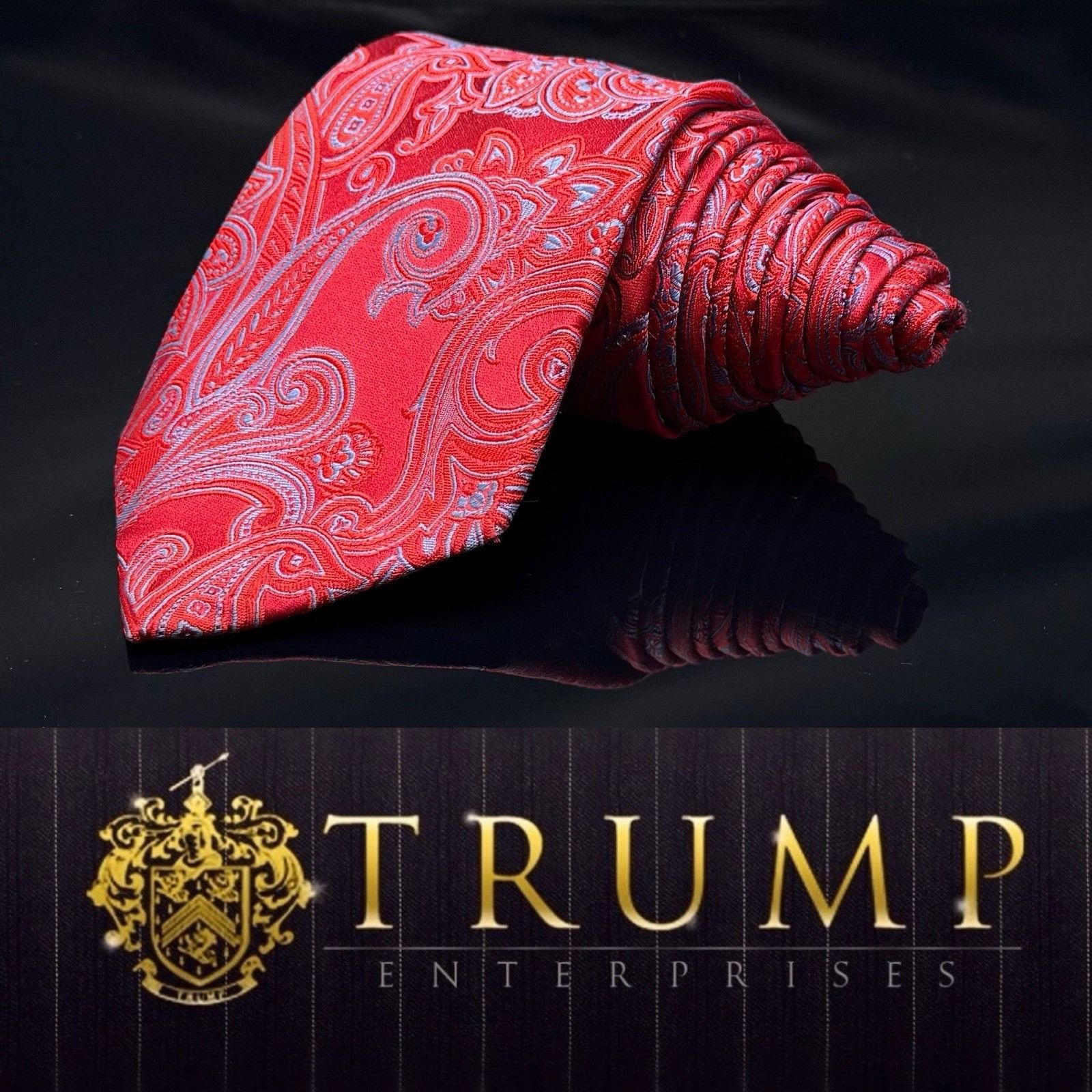 Donald Trump DONALD J. TRUMP Signature Collection Red Blue MEN'S TIE ...