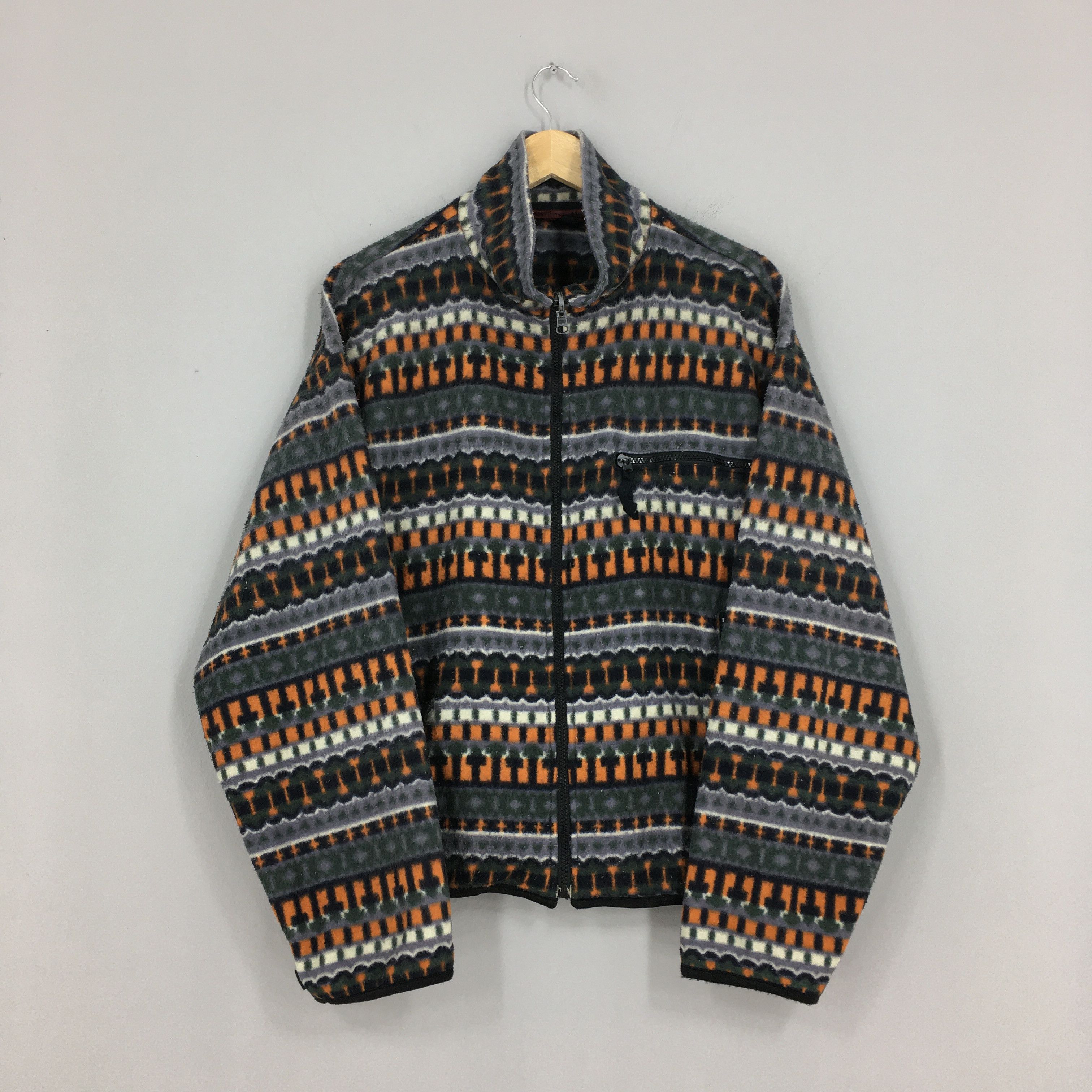 Macbeth Macbeth Tribal Aztec Navajo Fleece Polartec Sweater Medium ...