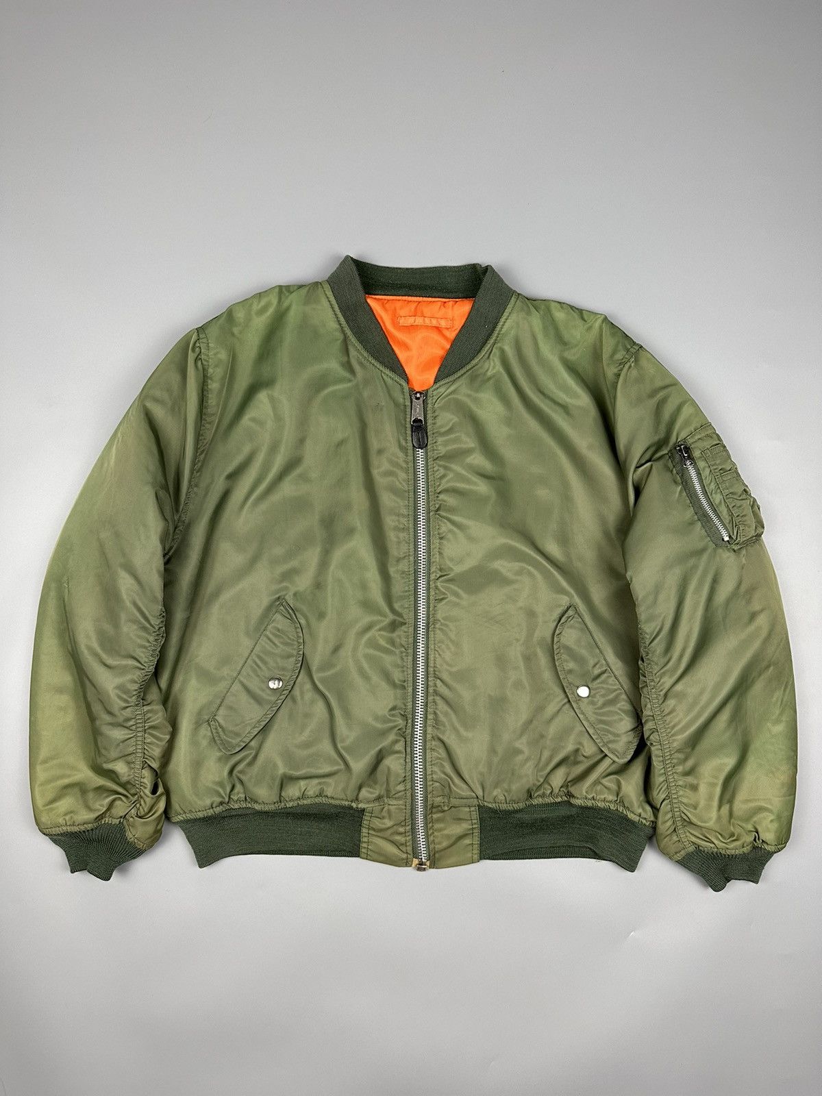 Alpha Industries × Bomber Jacket × Military Vintage Alpha Industries Type MA-1 Bomber Jacket ...