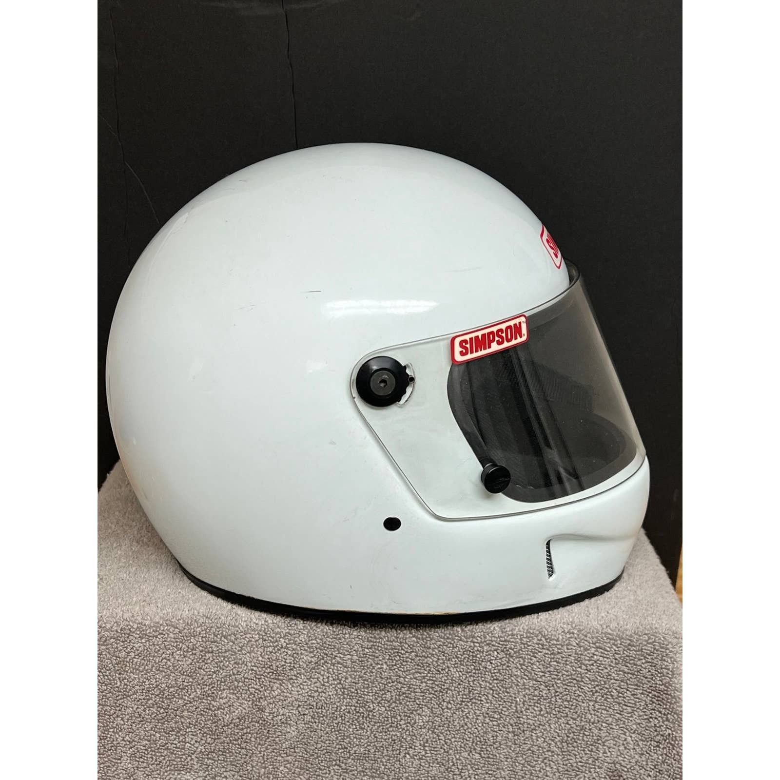 The Simpsons Vintage 90’s Simpson Race Worn Helmet Full Face CLEAN SIZE ...