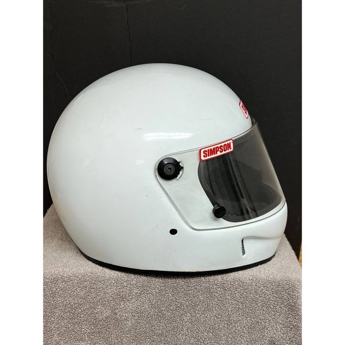 The Simpsons Vintage 90’s Simpson Race Worn Helmet Full Face CLEAN SIZE ...