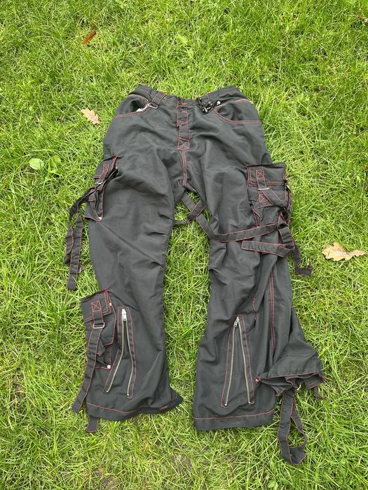 Hysteric Glamour Japanese Brand Yasiri Crazy Bondage Super Flared Cargo Pants | Grailed