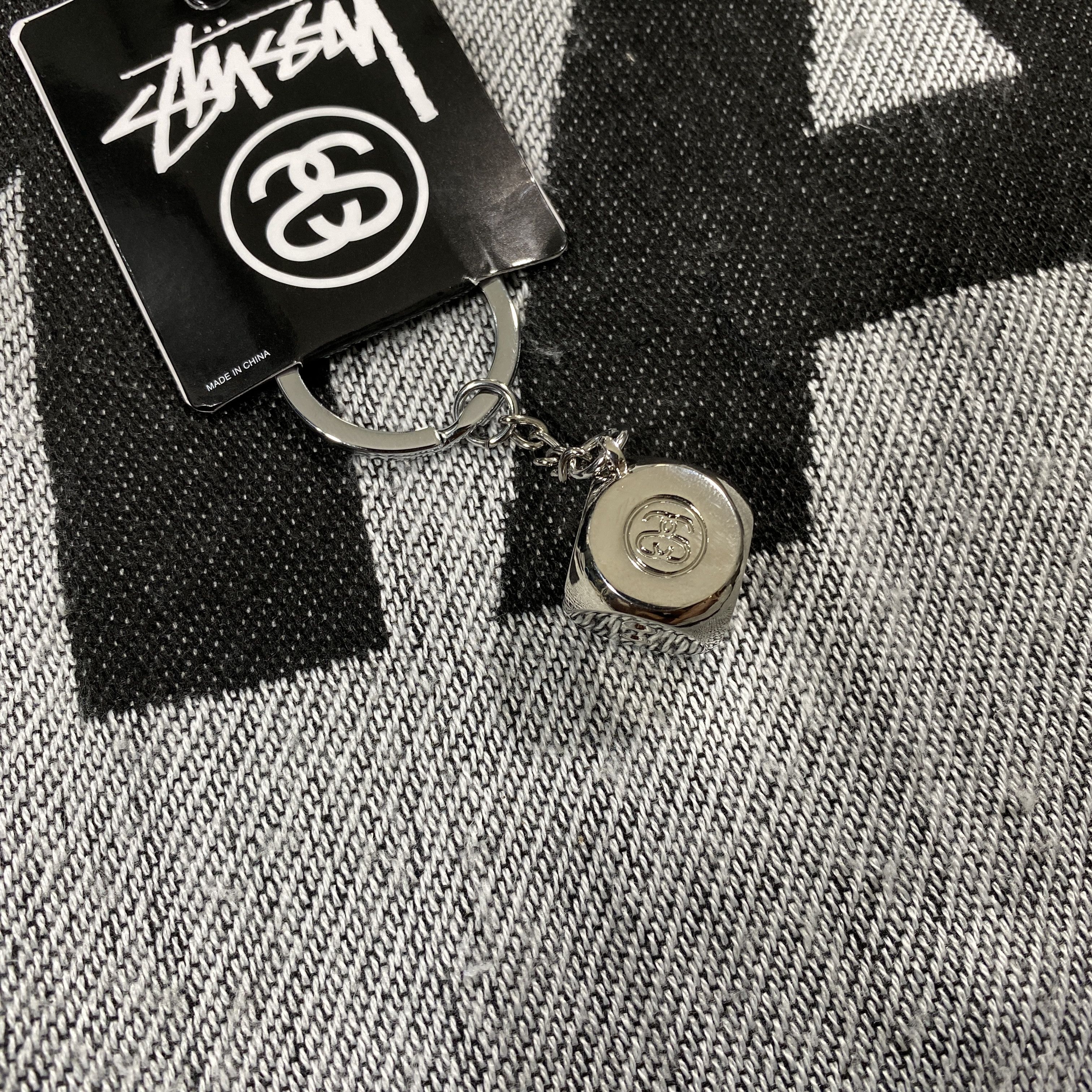 Streetwear × Stussy STUSSY 🎲 DICE LOGO KEYCHAIN | Grailed