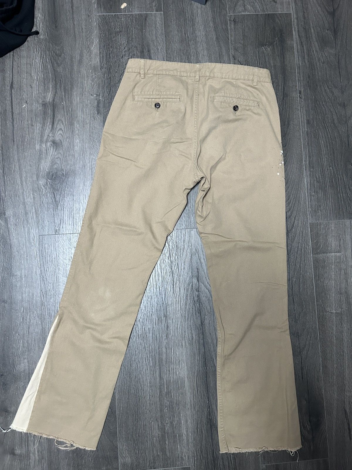 Lmdn LMDNUK Paint Splatter Flare Pants | Grailed