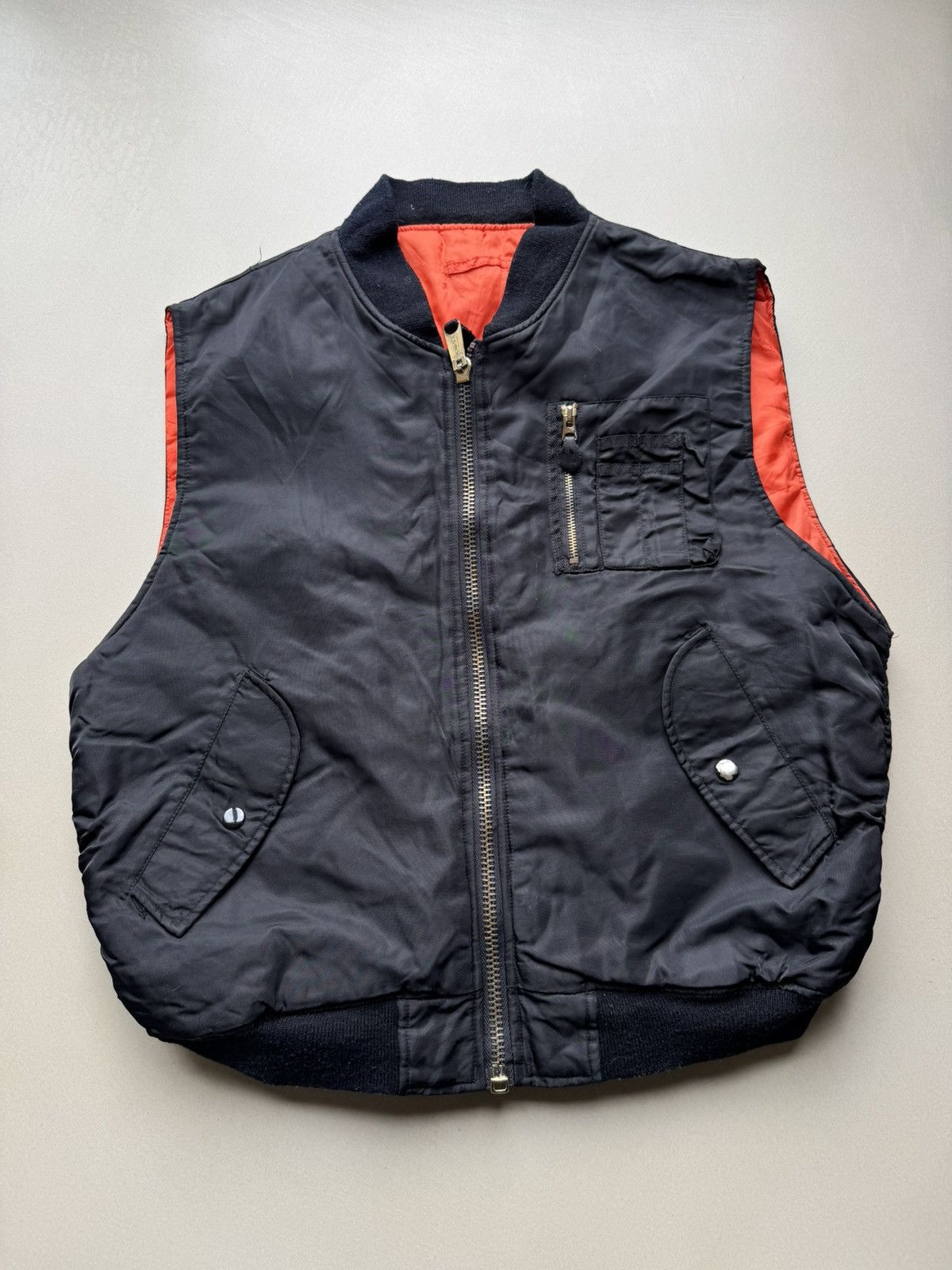 Bomber Jacket × Streetwear × Vintage Ma1 Flyer Vintage Nylon Vest ...