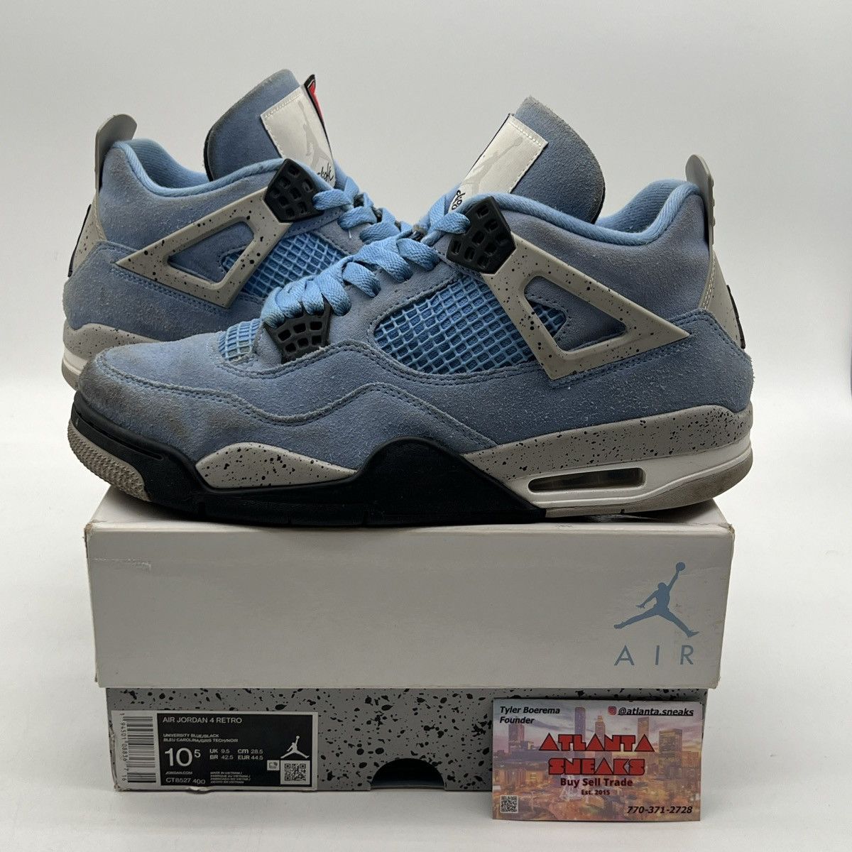 Jordan Brand Air Jordan 4 university blue | Grailed